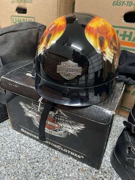 Harley Davidson Motorcycle Helmet - Apexx Auctions