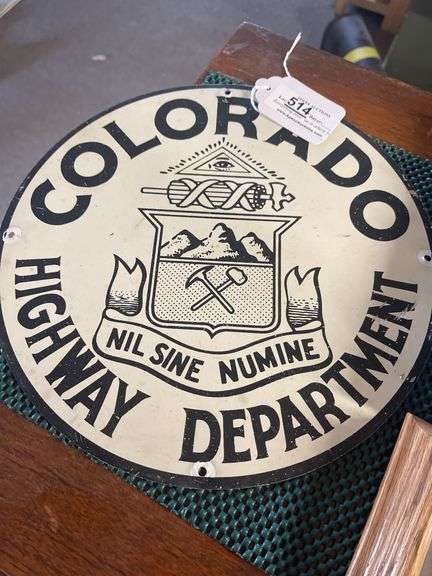 Colorado Highway Sign - Apexx Auctions