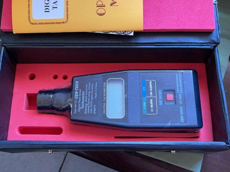 Cen-Tech Tachometer with Case - New in Box - Apexx Auctions