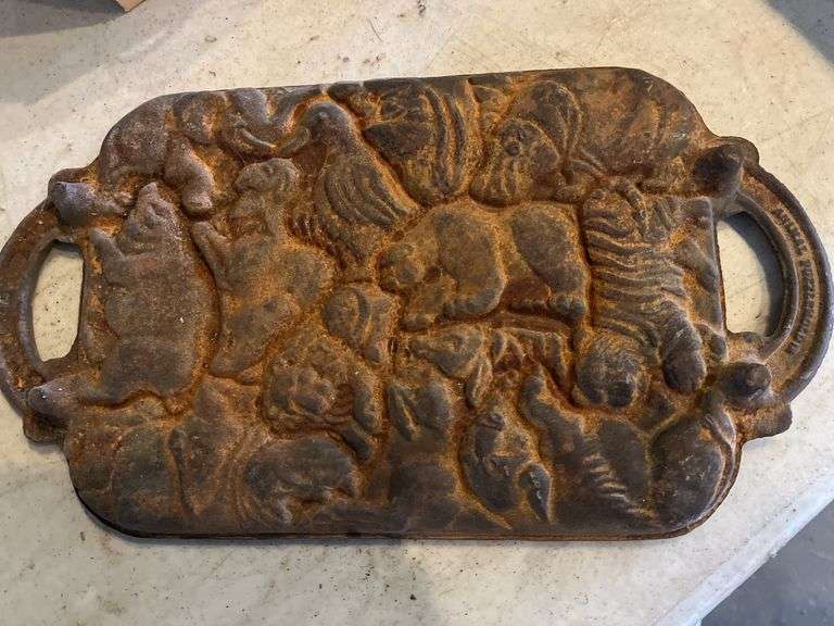 Unique Cast Iron Puzzlemold for Cookies and Gingerbread - Apexx Auctions