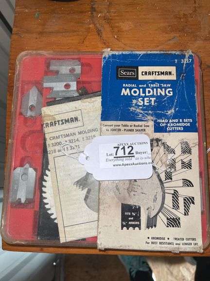 Craftsman Molding Set - Apexx Auctions