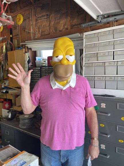 Homer Simpson Mask - Apexx Auctions