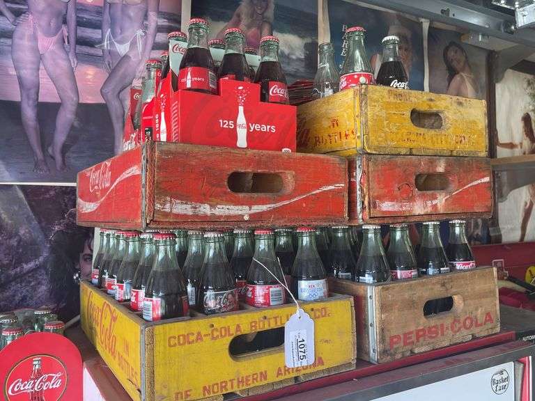 Collection of Coke Bottles and Cases - Apexx Auctions