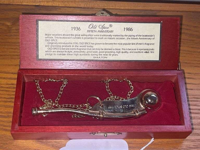 Old Spice Whistle with Case - Apexx Auctions