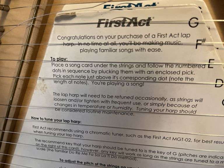 First Act Lap Harp - Apexx Auctions