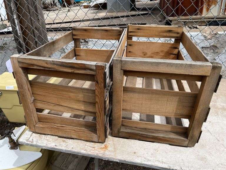 Two Wood Crates - Apexx Auctions