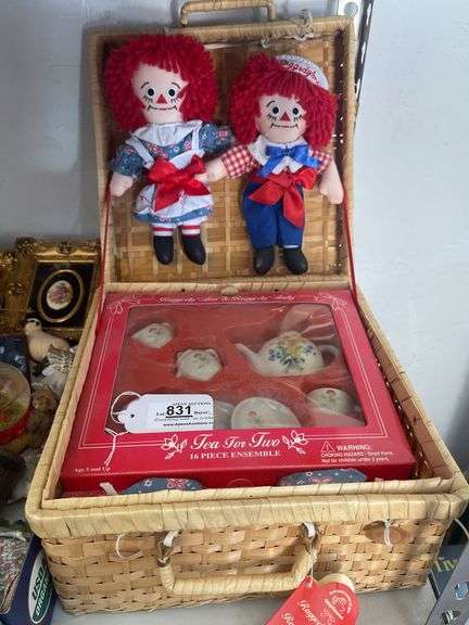 Raggedy Ann and Andy Tea for Two Set - Apexx Auctions