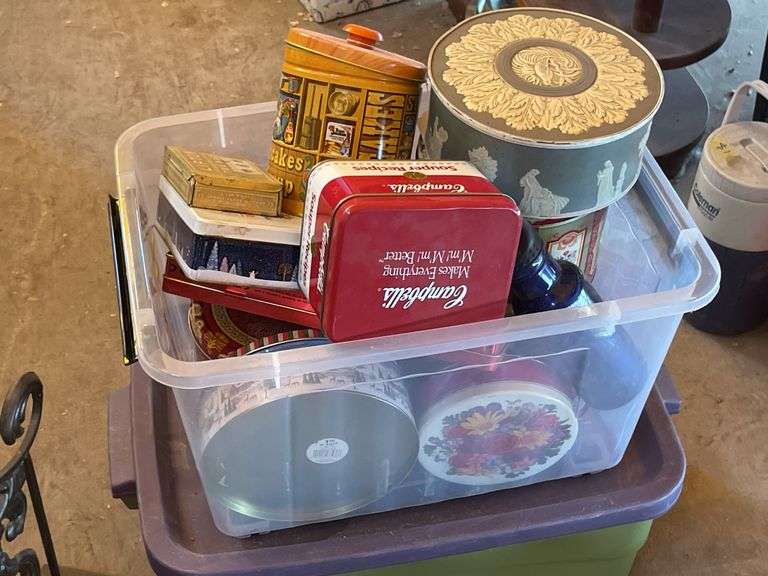 Tote of Tins - Apexx Auctions