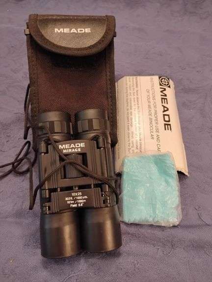 Meade 10x25 Binoculars, With Original Case, Unused Lens Cleaner and ...
