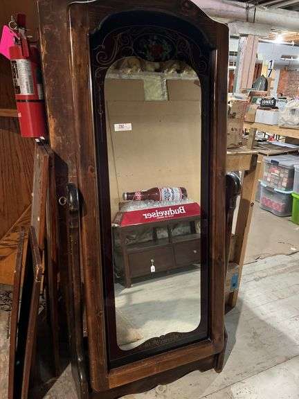 Vintage San Francisco Rose Full Length Mirror - Wood Framed - Apexx ...