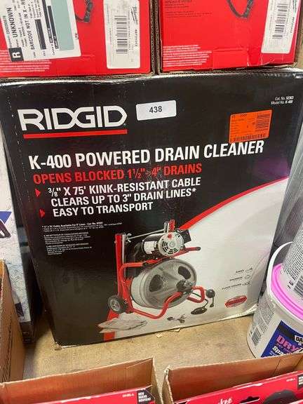 [MSRP: $509.61] RIDGID K-400 Drain Cleaning Snake Auger Machine, C-31 ...