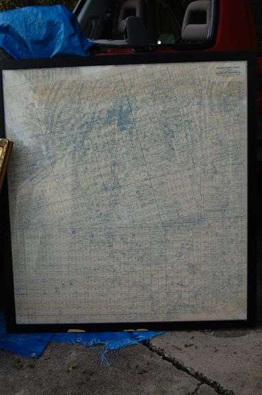 NOLAN COUNTY TEXAS,SOUTHWEST MAPPING COMPANY LAND MAP,FRAMED UNDER ...