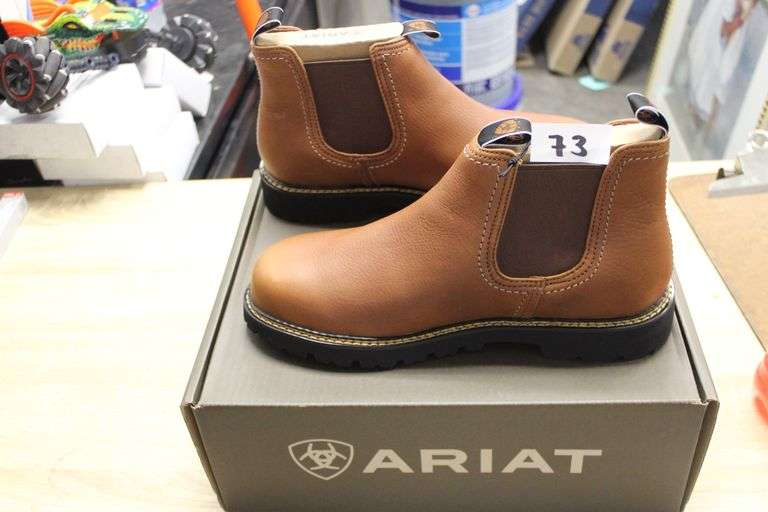 ARIAT MEN'S SPOT HOG BROWN BOOTS SIZE 14 D MEDIUM - Auction HUB Texas