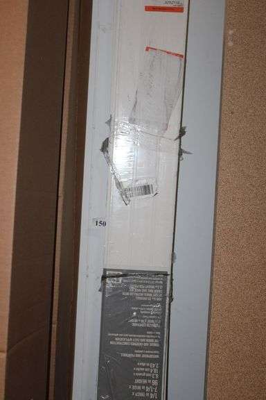 MSRP: $24.97] 1/4 IN. D X 7-1/4 IN. W X 96 IN. L GLUE-ON TONGUE AND GROOVE WHITE PVC WAINSCOTING ...