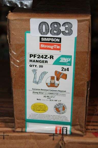 SIMPSON STRONG TIE LUC210Z-R HANGER QTY 10 $28.03 - Auction HUB Texas