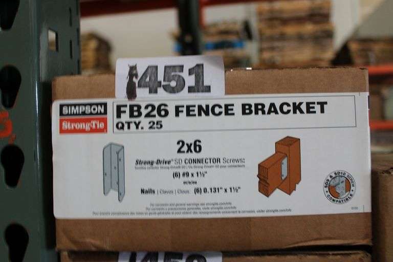 [MSRP: $70.50] Simpson Strong-Tie FB Galvanized Fence Rail Bracket for ...