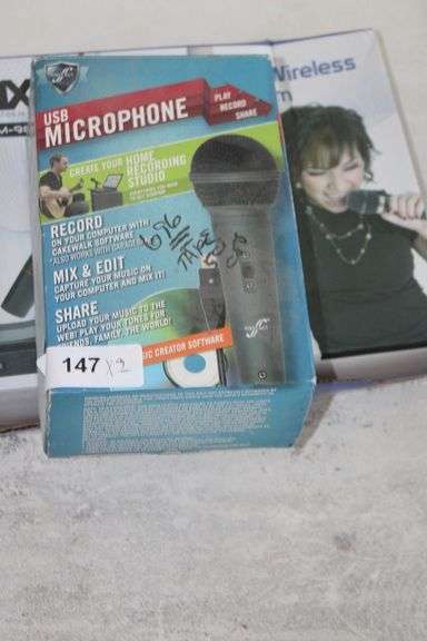 NAXA PROFESSIONAL DUAL WIRELESS MICROPHONE SYSTEM ALSO USB MICROPHONE ...