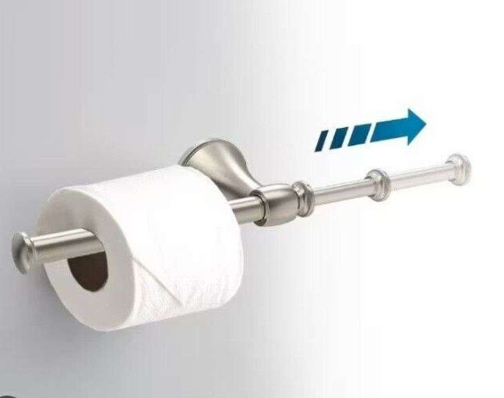 Accolade Expandable Toilet Paper Holder In Spotshield Brushed Nickel By ...