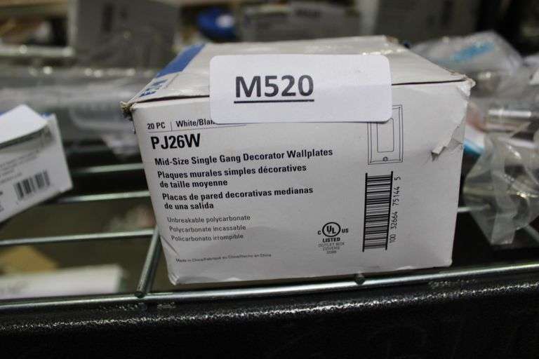 Eaton 1 Gang White Decora Wall Switch Cover Plate 20 Pack Retail ...