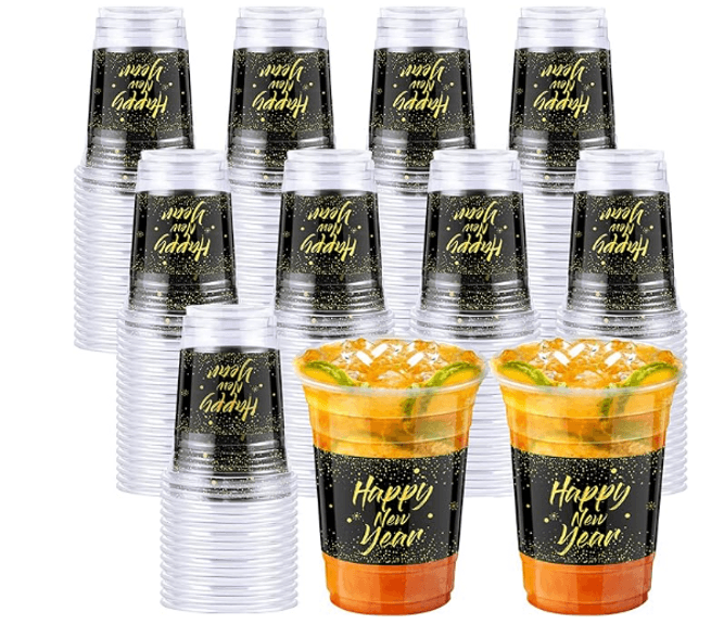 Gerrii 100 Pieces 16 Oz New Year Party Plastic Cups Bulk Chinese New ...