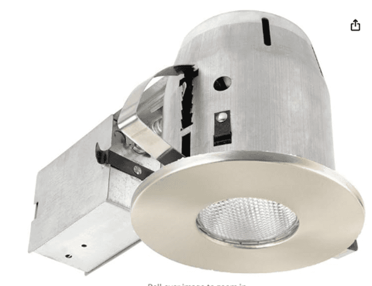 Globe Electric 5 In. White Led Ic Rated Swivel Spotlight Recessed ...