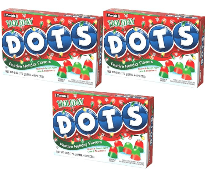 Dots Holiday Gummy Candy 6 Oz Grade:A Retail:$4 - Auction HUB Texas