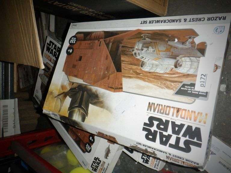 Star Wars Mandalorian Paper Model Kit Razor Crest And Sandcrawler Dual ...