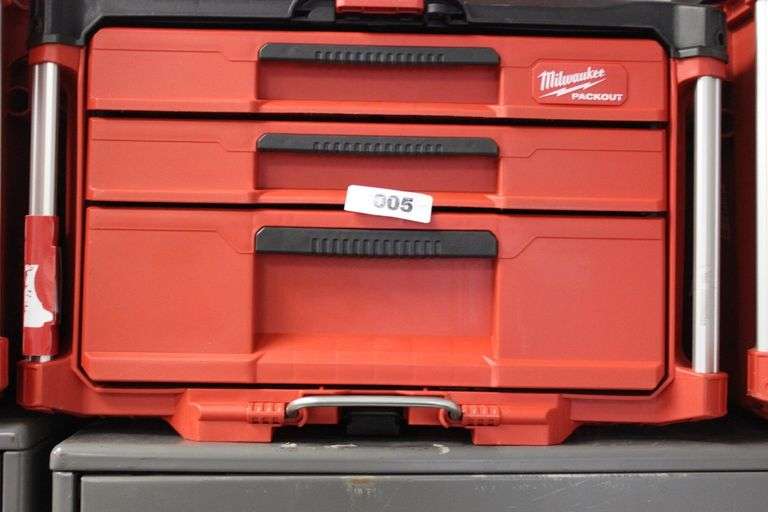 MSRP: $179.00] PACKOUT 22 in. Modular 3-Drawer Multi Drawer Tool Box ...