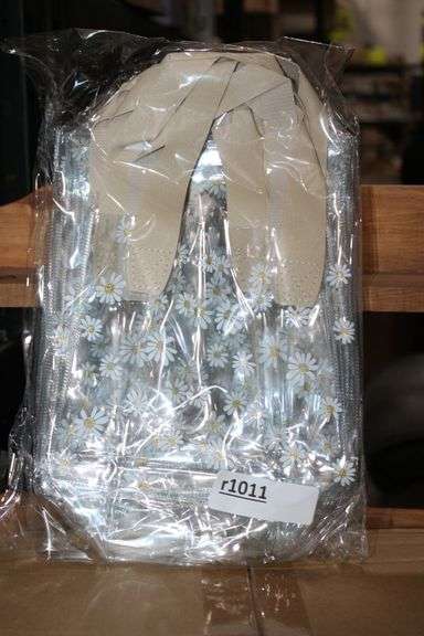 Tsazzz 24 Pcs Clear Daisy Gift Bags With Handles Plastic Pvc Goodie ...