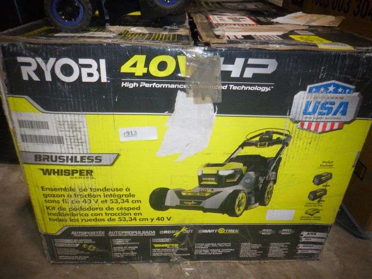 Ryobi 40V Hp Brushless Whisper Series 21. In Walk Behind Self-Propelled ...