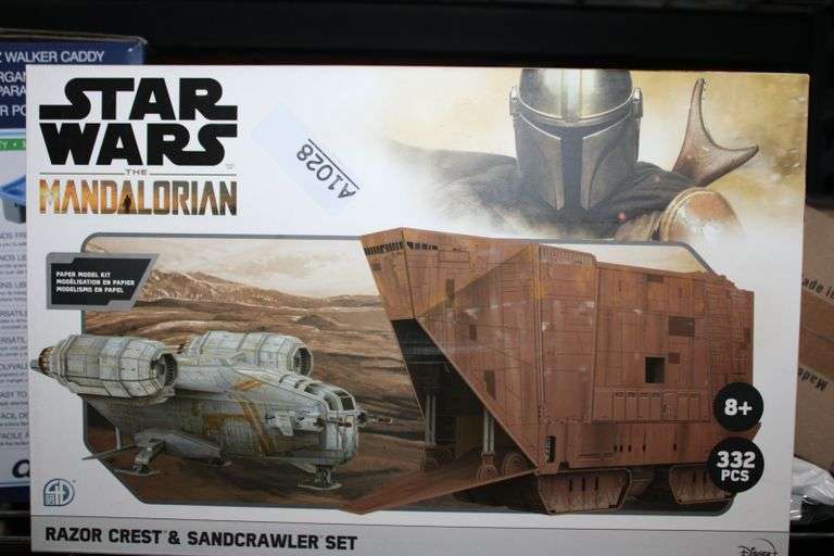 Star Wars Mandalorian Paper Model Kit Razor Crest And Sandcrawler Dual ...