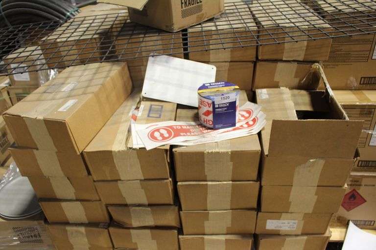 ENTIRE PALLET OF SAFETY SECURITY TAPE AND ACCESSORIES [YOU ARE BIDDING ...