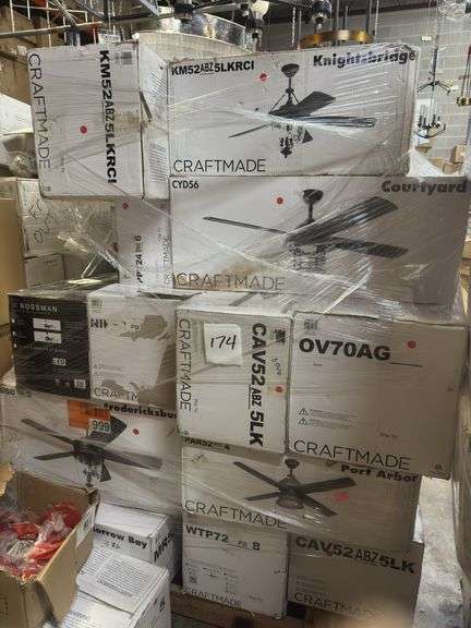 Mix pallet ceiling fans - Auction HUB Texas