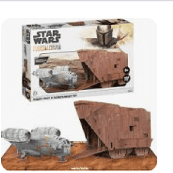 Star Wars Mandalorian Paper Model Kit Razor Crest And Sandcrawler Dual ...