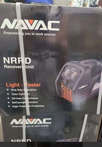 NEW NAVAC RECOVERY UNIT NRRD one key operation, twin cylinder design ...