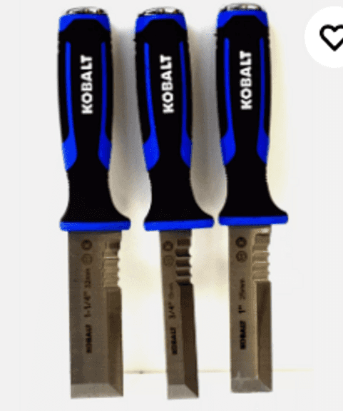 Kobalt 3-Pack Woodworking Chisels Set Grade:A Retail:$20 - Auction HUB ...
