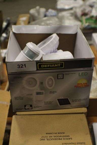 MSRP: $54.98] Defiant 180-Degree White Solar Powered Motion Activated ...
