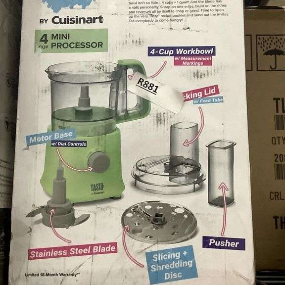 Tasty By Cuisinart 4-Cup Mini Food Processor | Green -- Grade: A ...