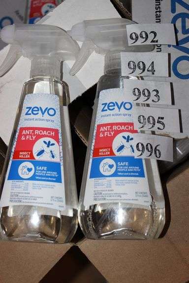 ZEVO INSTANT ACTION SPRAY 12 FL OZ 8/CASE RETAIL$56.99 - Auction HUB Texas
