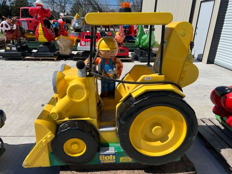 AMUSEMENT COIN OPERATED BOB THE BUILDER KIDDIE RIDE - Auction HUB Texas