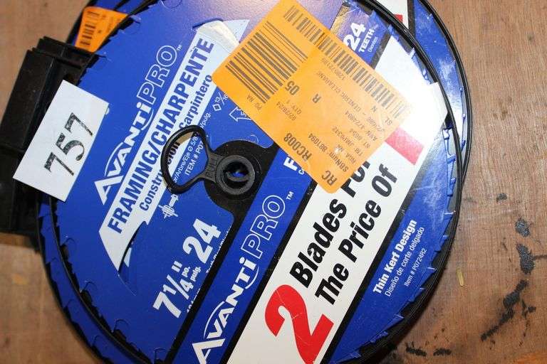 AVANTI PRO FRAMING BLADE 7 1/4" 24 TEETH 2 PER PACK - Auction HUB Texas