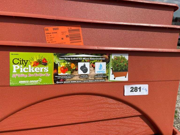 CITY PICKERS SELF WATERING RAISED DED GROW BOX / RETAIL $32 - Auction ...