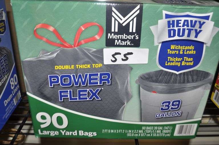 [MSRP: $21.48] Member's Mark 39 Gallon Power-Guard Drawstring Yard ...