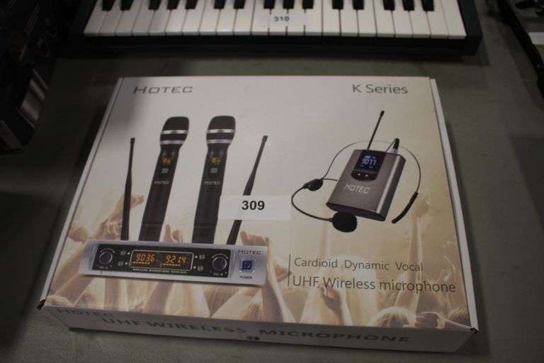 HOTEC K SERIES CARDIOID DYNAMIC VOCAL UHF WIRELESS MICROPHONE - Auction ...