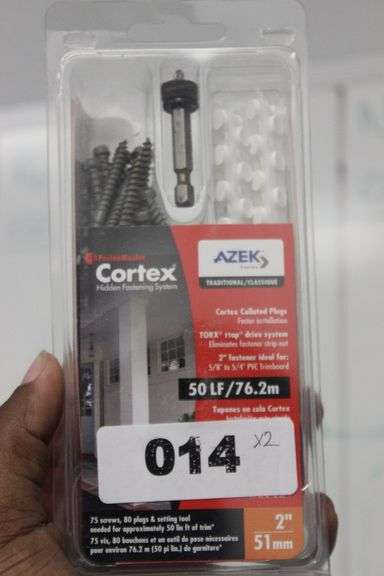 EXT MSRP: $49.96] FastenMaster Collated Cortex Hidden Fastening System for AZEK Trim – 2 inch ...