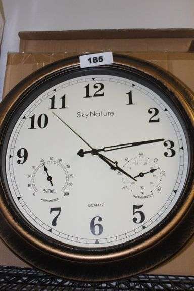 [MSRP: $69.99] Large Outdoor Clock, Waterproof Patio Outdoor Clock with ...