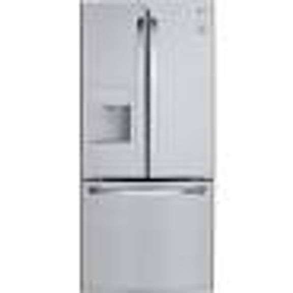 NEW LG REFRIGERATOR-FREEZER 21.8 CU FT HAS FRENCH DOORS DRAWER ON ...