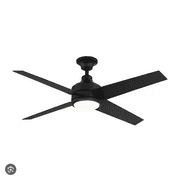 MSRP: $129.00] Britton 52 in. Integrated LED Indoor Matte Black Ceiling ...