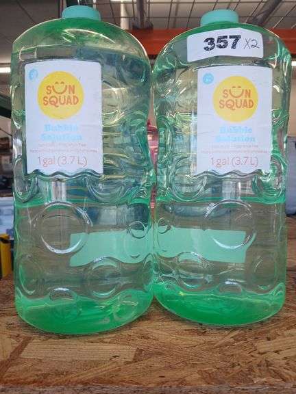 SUN SQUAD BUBBLES ONE GALLON BOTTLES - Auction HUB Texas