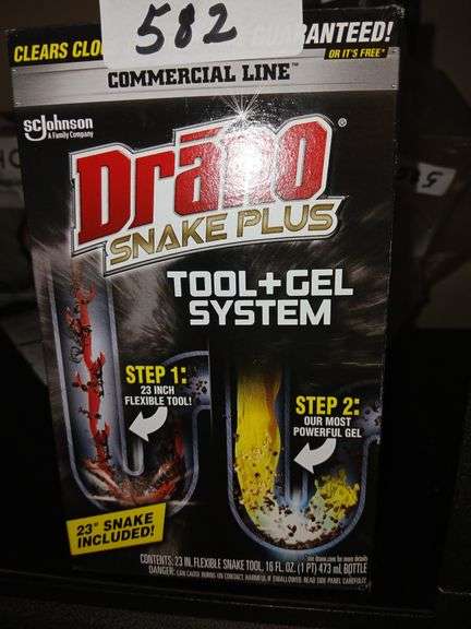 Drano snake plus tool and gel system $14.99 AT WALMART - Auction HUB Texas